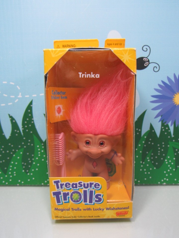 TRINKA (#2) - 3" Ace Treasure Troll Doll - NEW IN PACKAGE - DIAMOND ...
