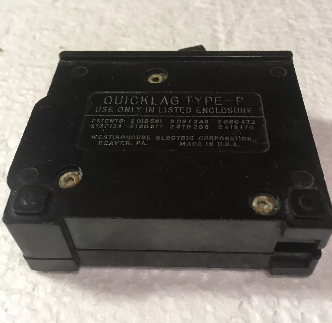 WESTINGHOUSE QNPL1020 HQP1020 1 Pole 20 Amp Quicklag P Circuit Breaker ...