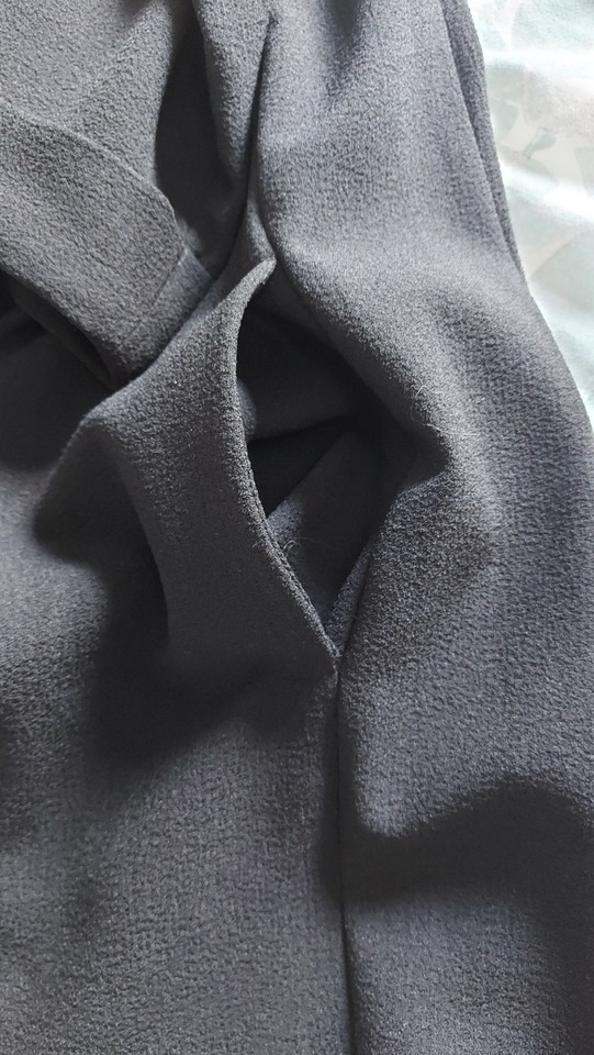 Textured, Black Duster Coat With Pockets, Size 6 (Fits 8). EUC | eBay UK