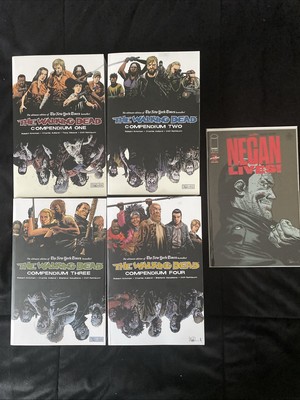 The Walking Dead Compendium Set Volumes 1-4 Image Comics Plus Negan ...