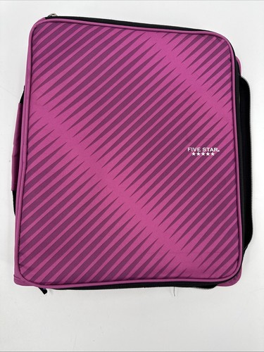 Five Star Multi Access Zipper 3 Ring Binder 2" Pink - 72540 | eBay