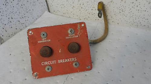Aircraft Panel Circuit Breaker Left Generator Right Generator | eBay