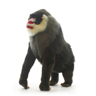 Hansa Mandrill Monkey Realistic Cute Soft Animal Plush Toy 44cm **FREE ...