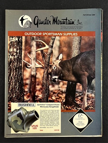 1988 Gander Mountain Inc Outdoor Supplies Hunting Gear Guns Vintage ...