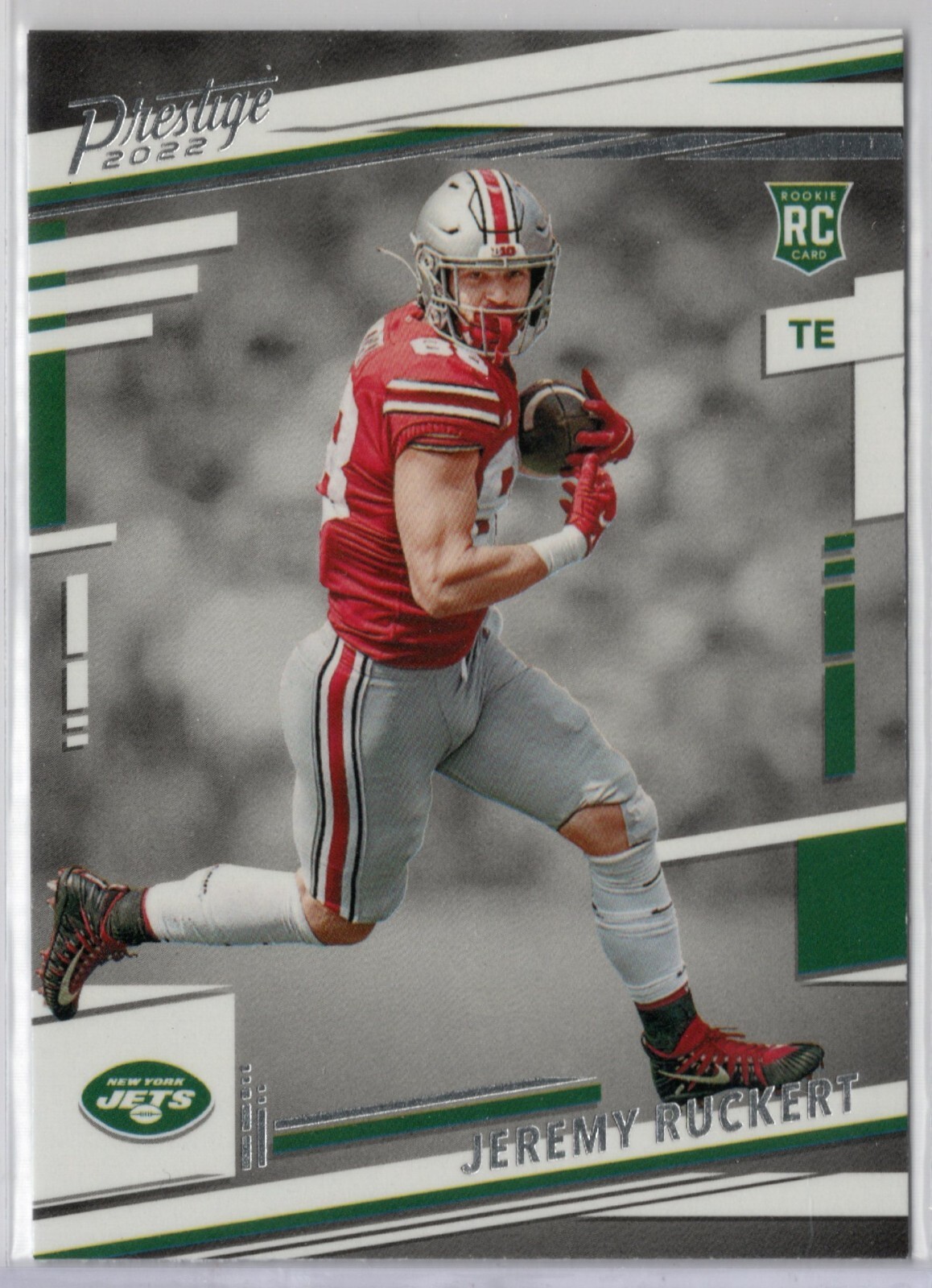 2022 PANINI PRESTIGE #349 JEREMY RUCKERT RC - NEW YORK JETS - OHIO ...