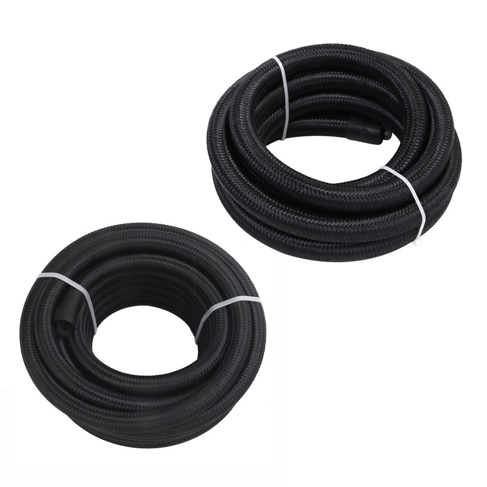 6 8 10AN Nylon Braided Fuel Line Hose Fuel Line Oil Feed Line CPE 20 ...