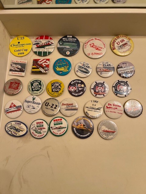 LOT #4 OF SEATTLE SEAFAIR HYDRO RACE BUTTONS HYDROPLANE PINS | eBay
