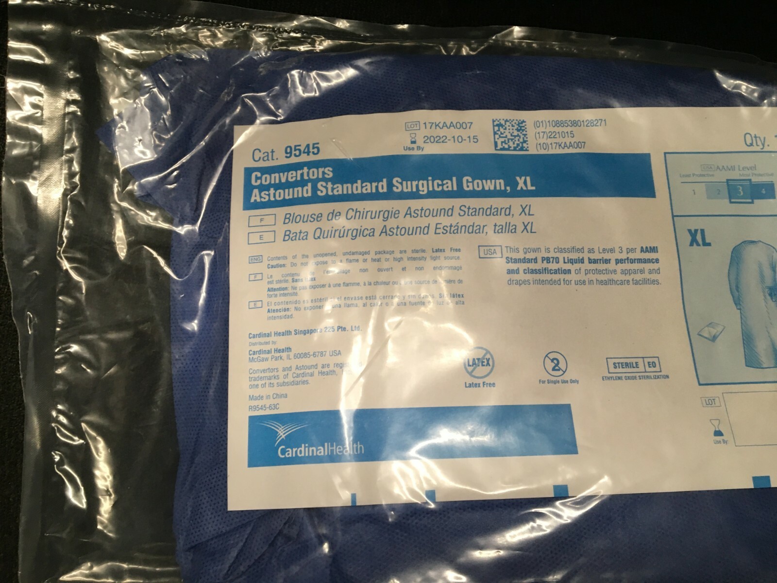 Cardinal Sterile Surgical Gown 9545 Size Xl 1pc for sale online | eBay