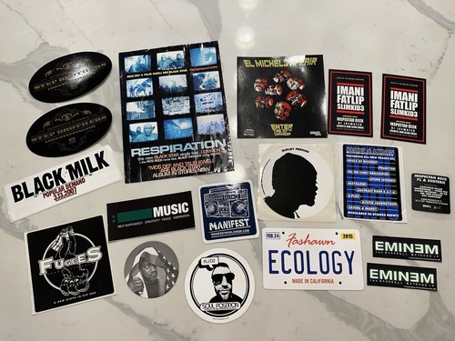 Hip Hop Promo Sticker Lot X16 | Mos Def Hiero Fugees Eminem Ghostface ...