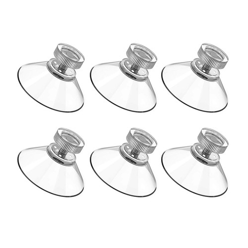 Heavy Duty Transparent Suction Cups for Hanging 6 Pack Waterproof and ...