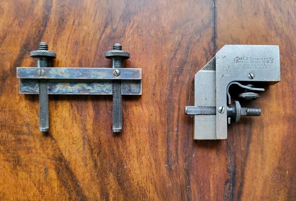 L.S. Starrett No. 289A Blade & Rule Attachment/Clamp & No. 299 Rule ...