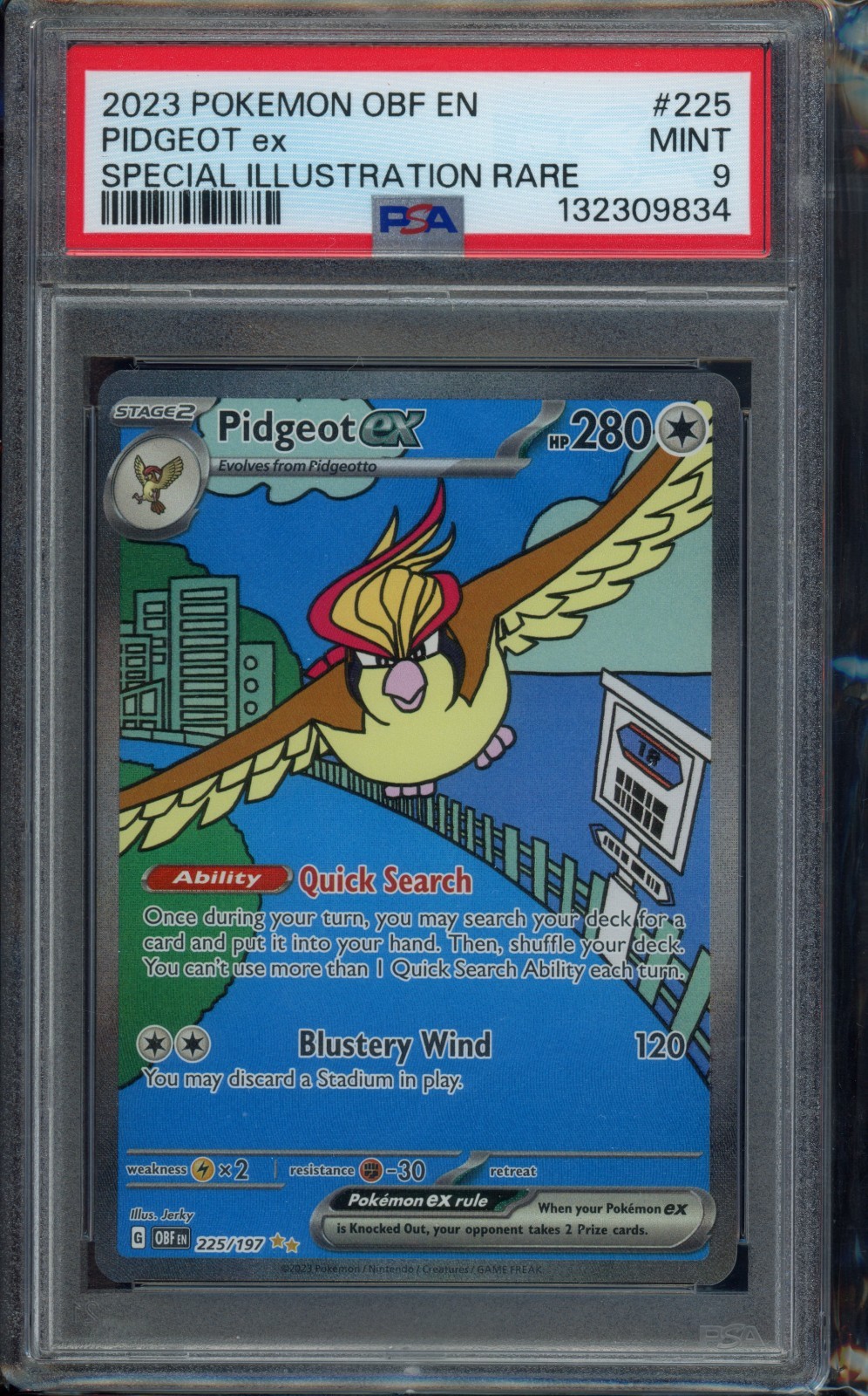 Pidgeot ex 2023 Scarlet & Violet: Obsidian Flames #225/197 Special ...