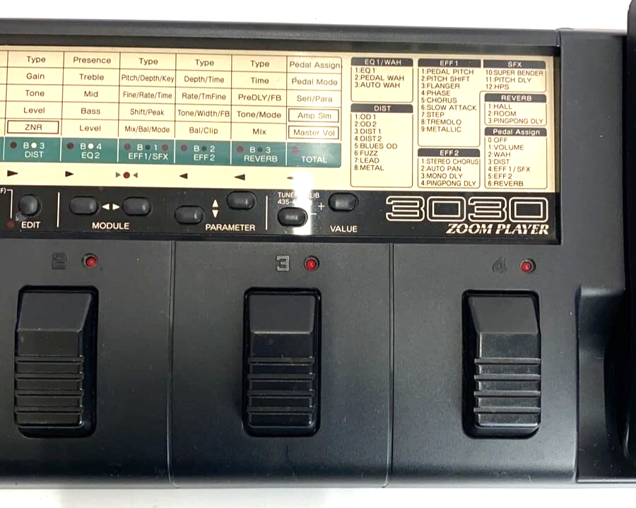 ZOOM PLAYER 3030 Advanced Guitar Multi Effects Processor Pedal | eBay