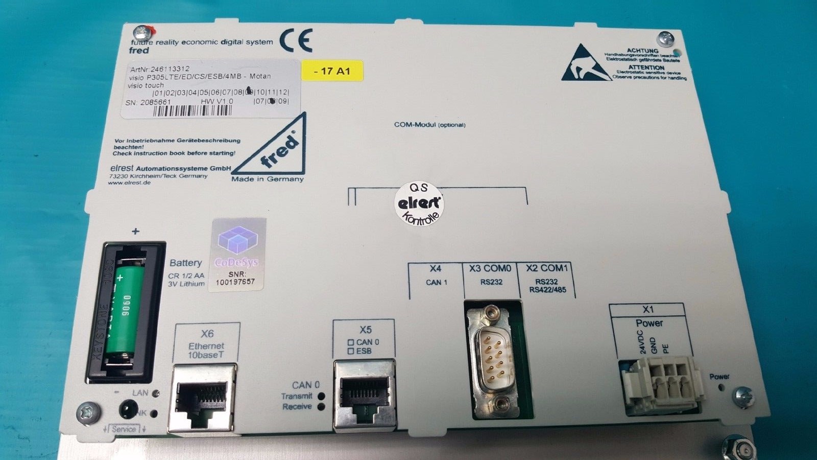 USED MOTAN VISIO MONITOR ARTNR. 246113312 P305LTE/ED/CS/ESB/4MB | eBay