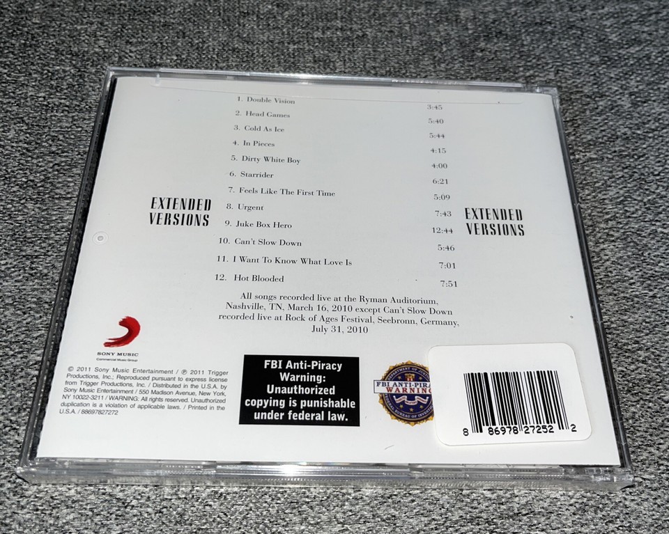 Extended Versions II by Foreigner (CD, 2011)⭐️Buy 3 Get 1 Free⭐️ ...