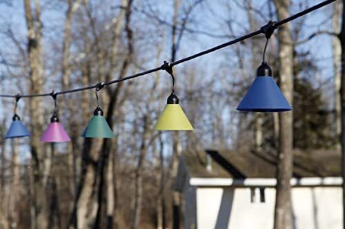 Shades for LED String Lights. Weather Resistant Covers for Light ...