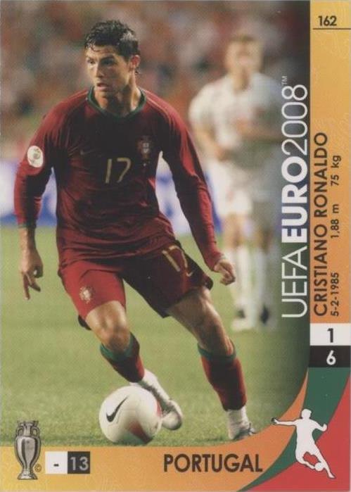 2008-09 Panini UEFA Euro Game Cristiano Ronaldo #162 for 2008-09 Panini UEFA Euro Game Cristiano Ronaldo #162 for