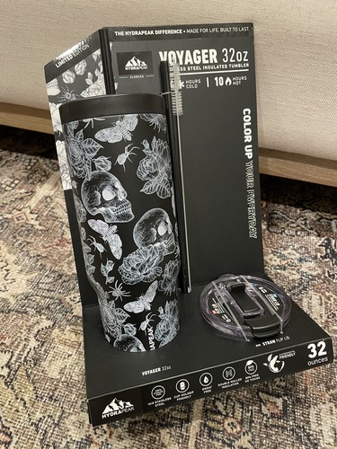 Hydrapeak Limited Edition Skulls Flowers Voyager 32 oz Halloween ...