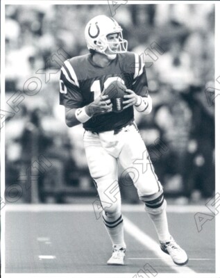1989 Indianapolis Colts Football Quarterback Jack Trudeau Press Photo ...