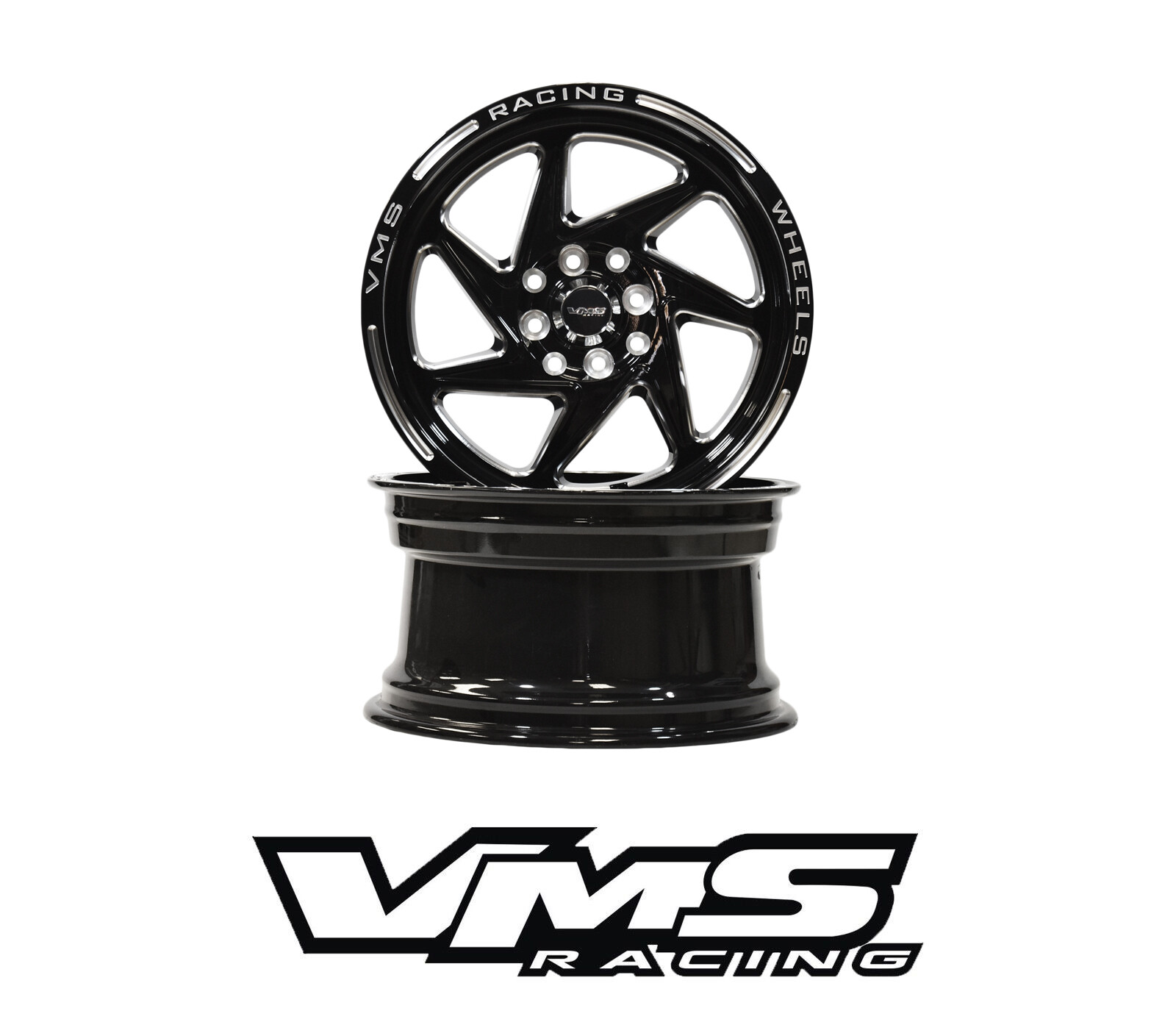 x2 VMS RACING TYPHOON 15X8 DRAG RACE WHEELS RIMS +20ET FOR DODGE NEON ...