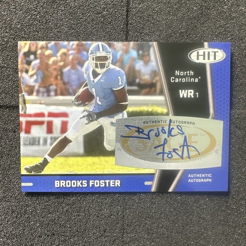 2009 SAGE Hit Silver Rookie BROOKS FOSTER #A81 North Carolina Tar Heels ...