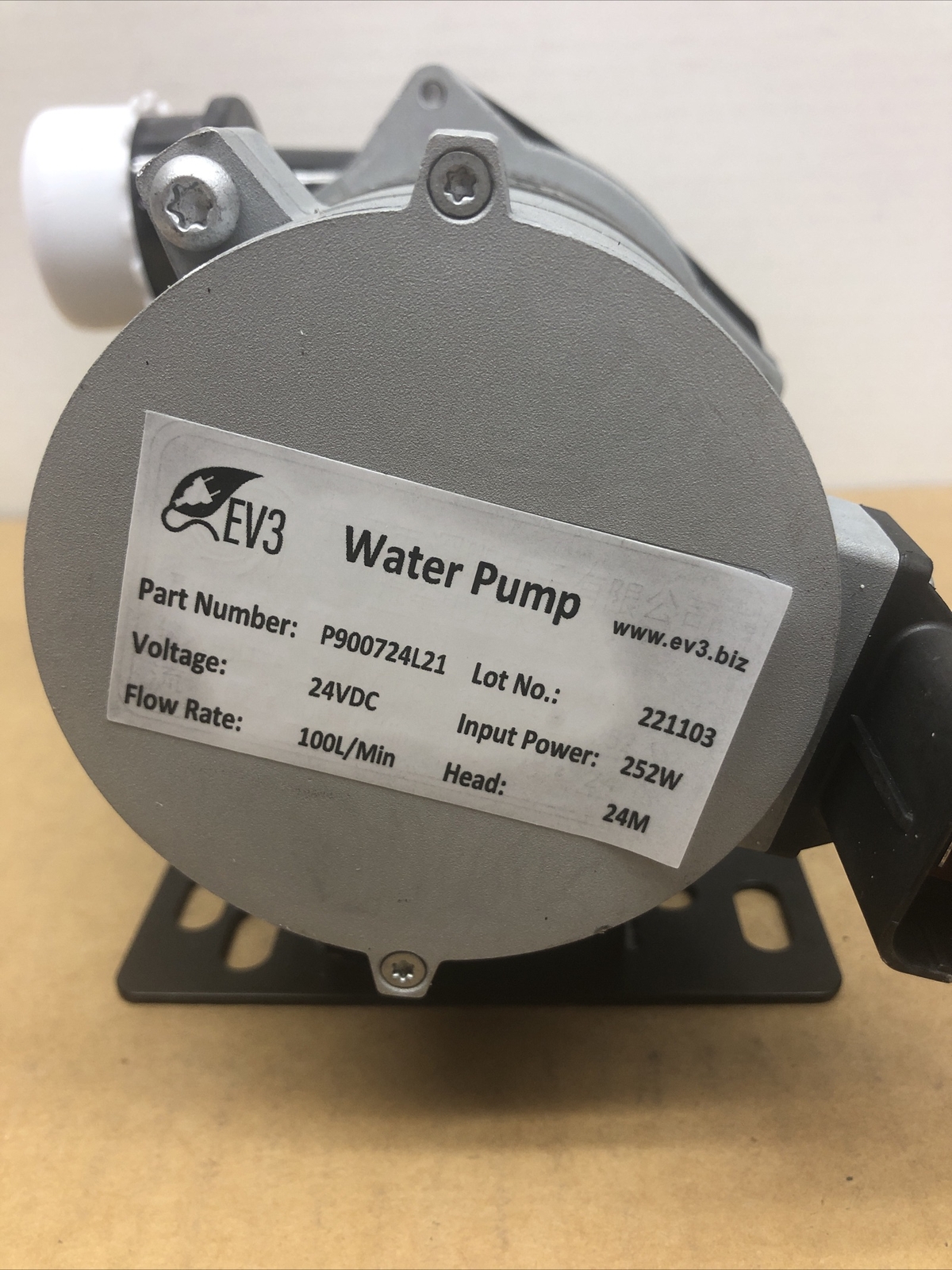 EV3 Water Pump P900724L21 100L/min 24VDC EV-Electric Vehicle Water Pump ...