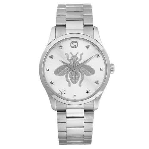 Gucci G-Timeless Silver Dial Quartz Ladies Watch YA1264126 | eBay
