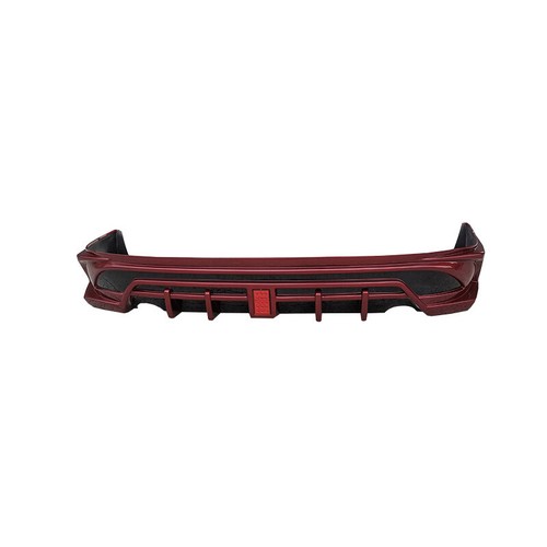 For Nissan Sentra Sylphy Black+Red LED Rear Bumper Diffuser Spoiler ...