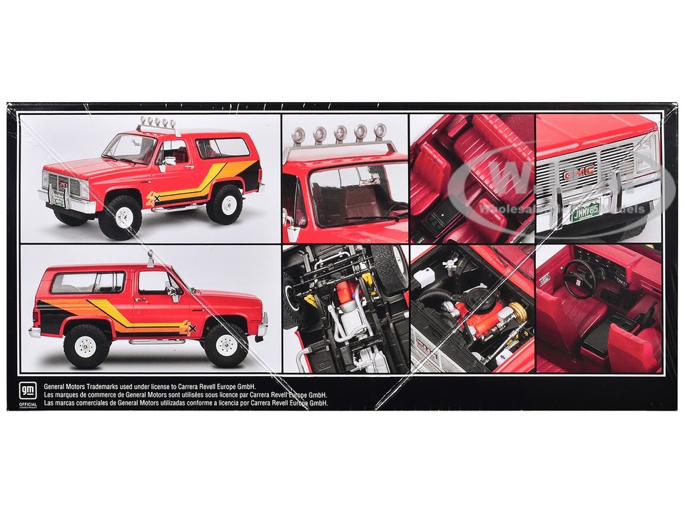 LEVEL 4 MODEL KIT 1985 GMC JIMMY 4X4 HIGH ROLLER 1/25 SCALE BY REVELL ...