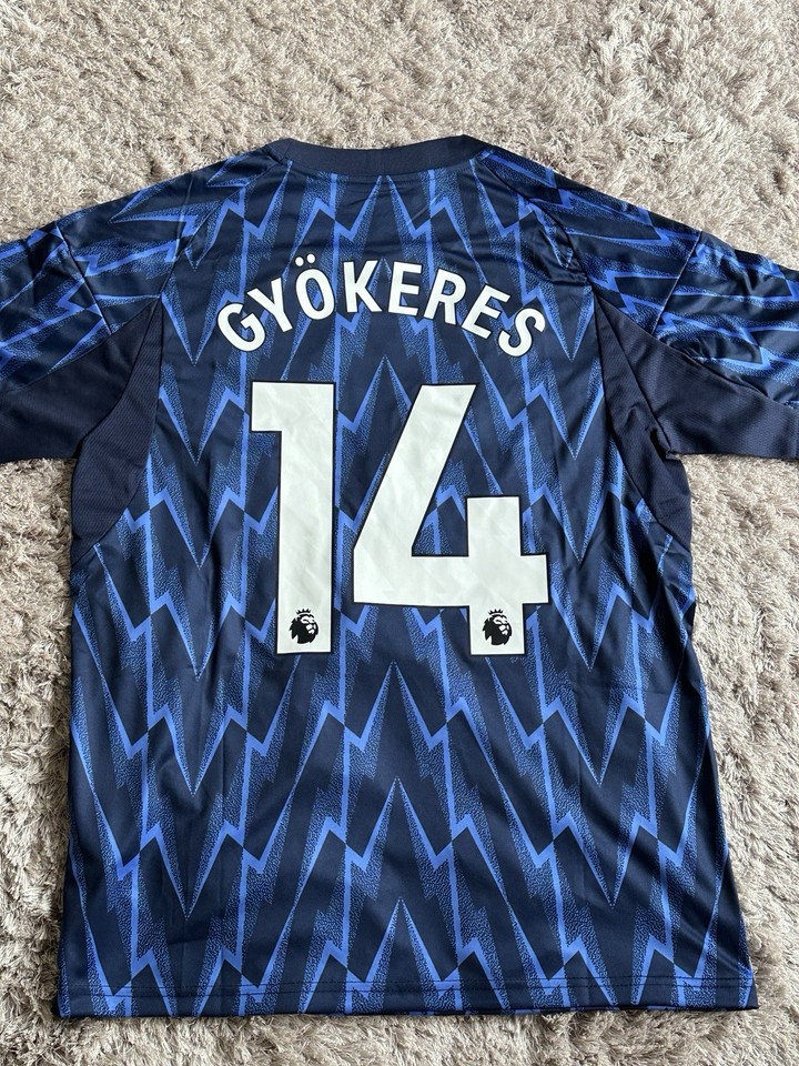 25/26 Arsenal FC Away Kit Viktor Gyokeres Size L | eBay UK