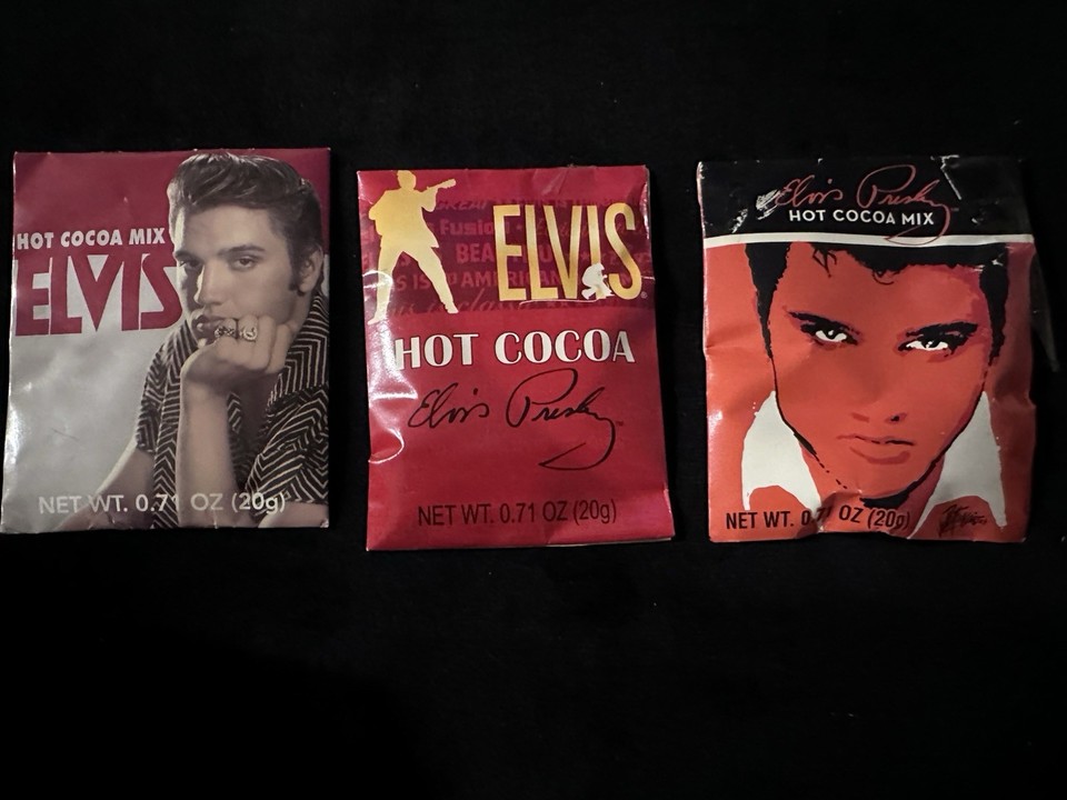 ELVIS PRESLEY GIFT SET / RED ELVIS MUG / HOT COCOA MIX / PEPPERMINT ...