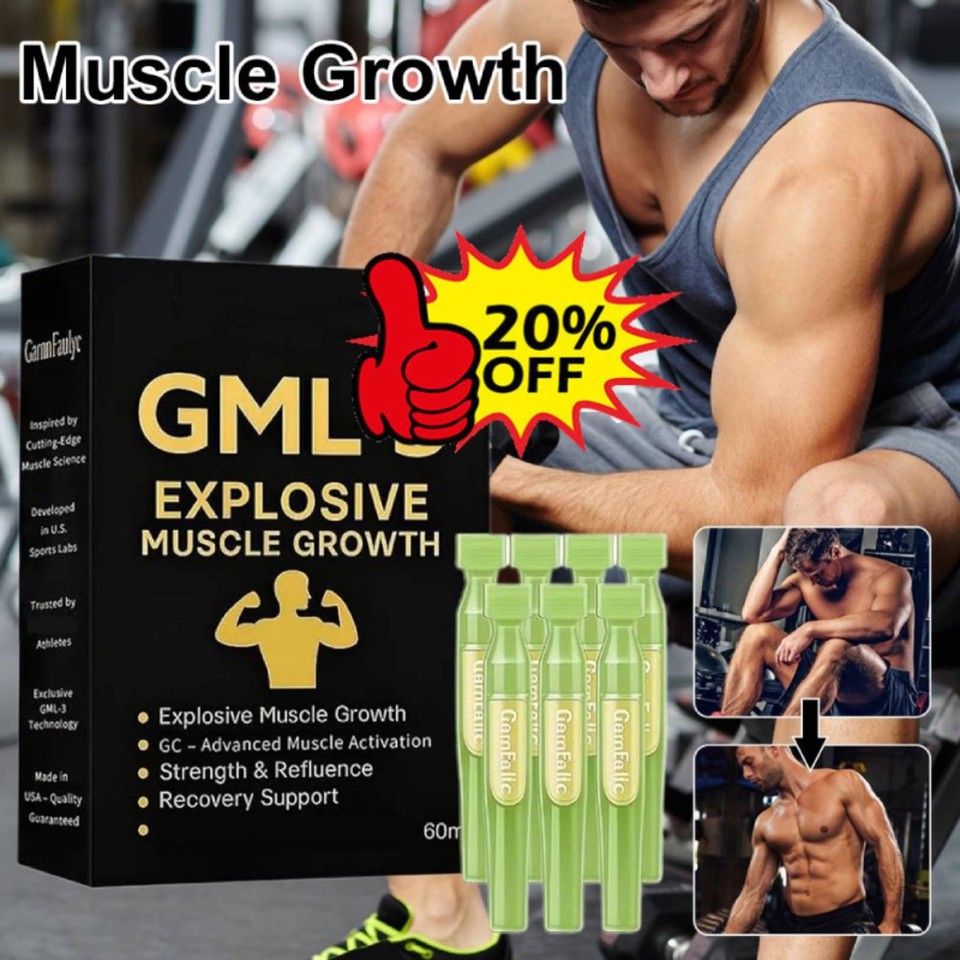 14x GML-3 Six-In-One Muscle Growth Solution-Build Muscle Workout ...