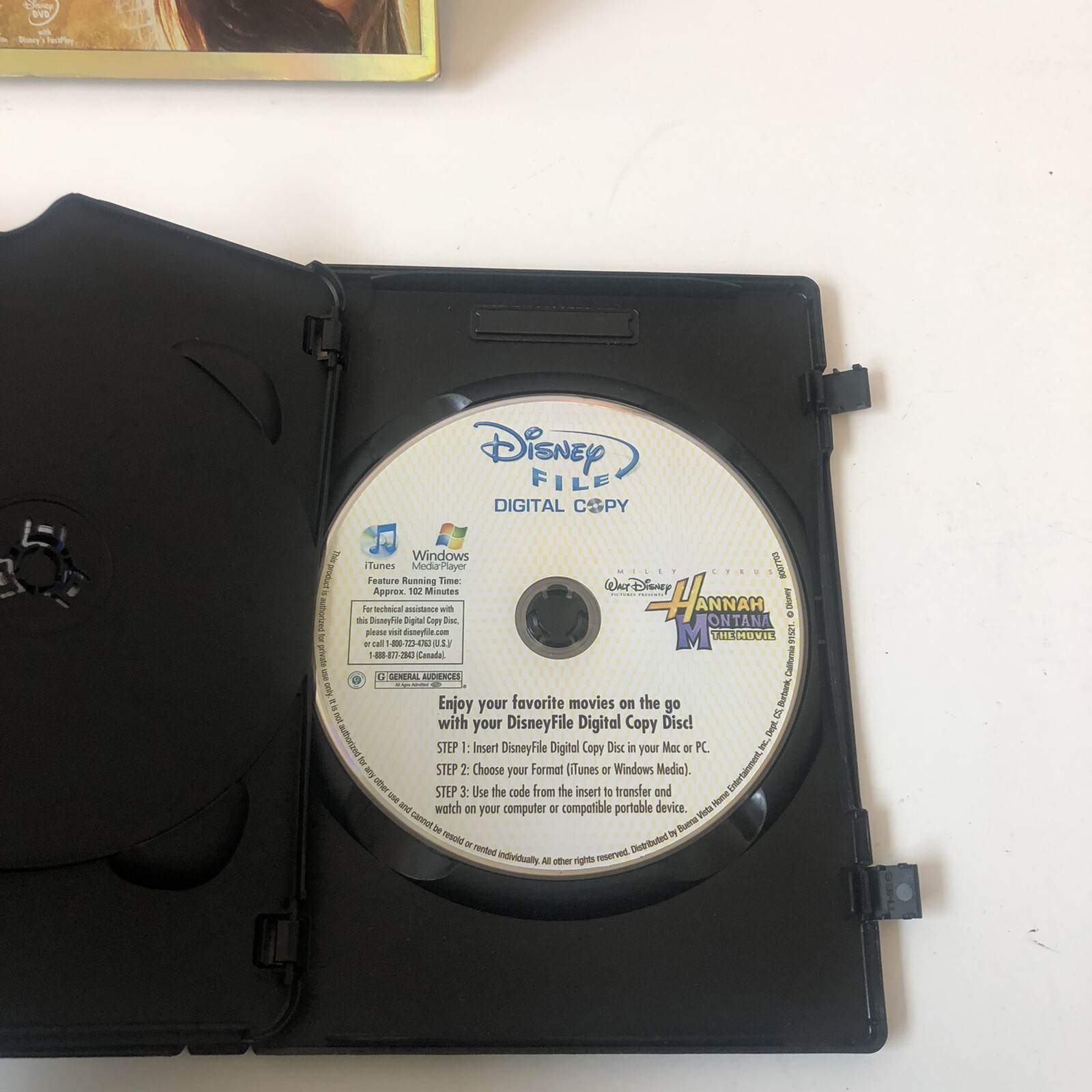 Hannah Montana The Movie DVD (Used) 2-Disc Set with Disneyfile Digital ...