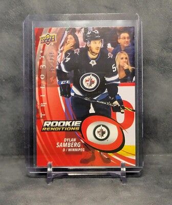 Dylan Samberg 2022-23 Trilogy Rookie Renditions Red /799 Winnipeg Jets ...