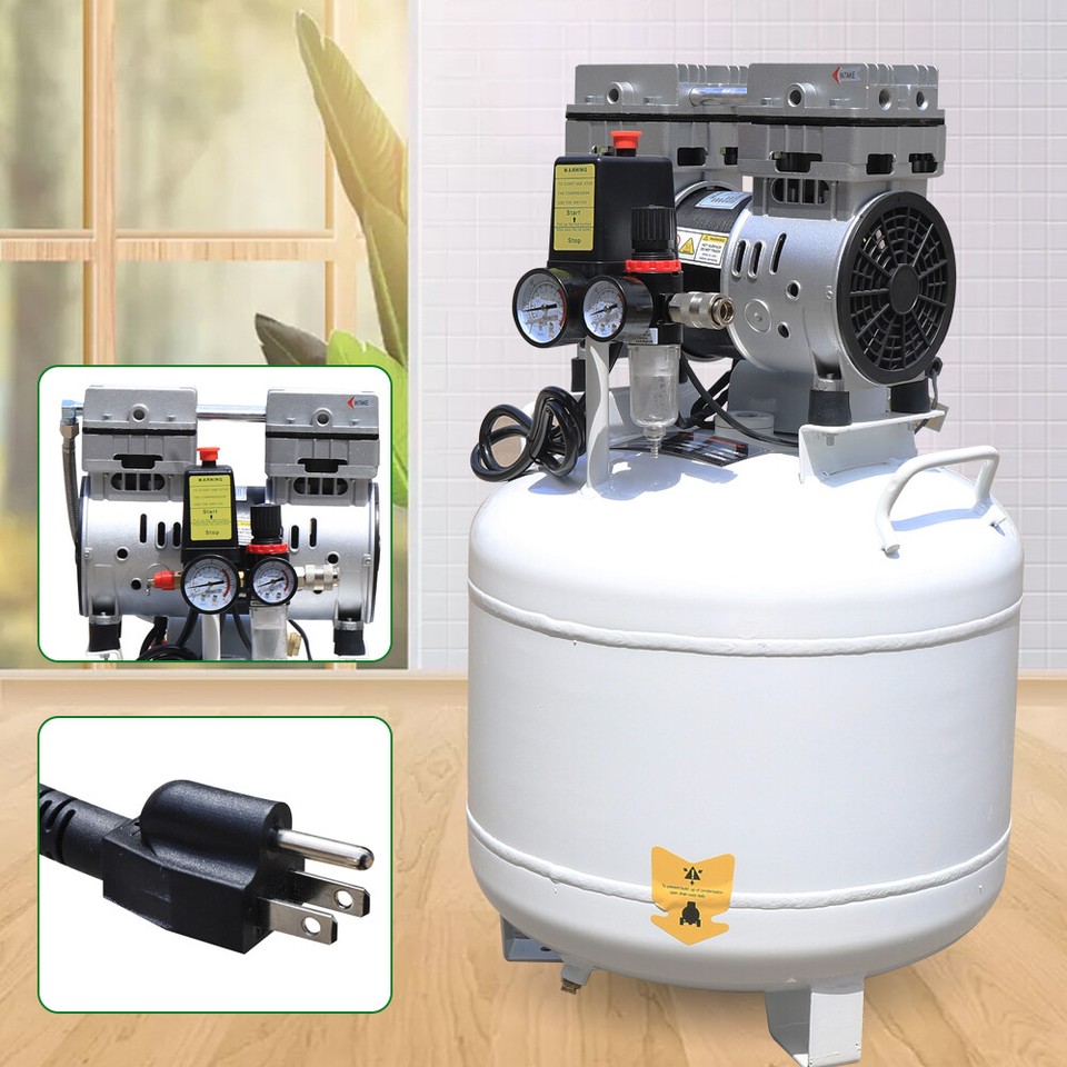 750WSilent Noiseless Air Compressor Oilless Dental Medical Air ...