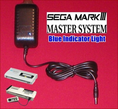 9V AC Adapter Power Supply W/LED Light for Japanese Sega MK II & Mark ...