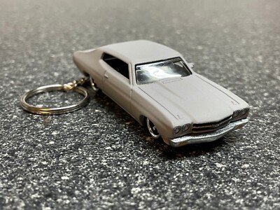 Chevy Chevelle SS 1970 Primer Gray Keychain Hot Wheels Matchbox F&F | eBay