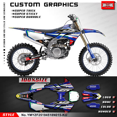 Motorcycle Graphics Sticker Kit for Yamaha YZ250F 2019-2023 YZ450F 2018 ...