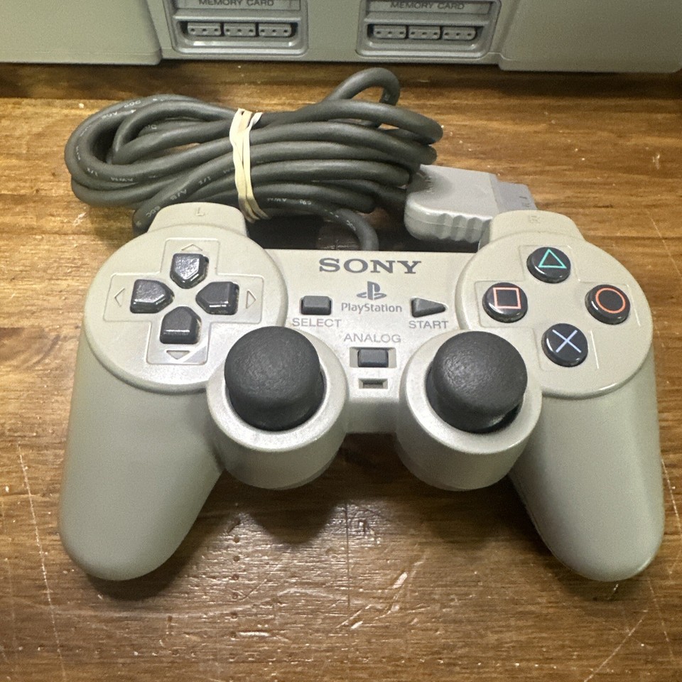 Sony PlayStation PS1 Gray Console System Bundle Tested and Works With ...