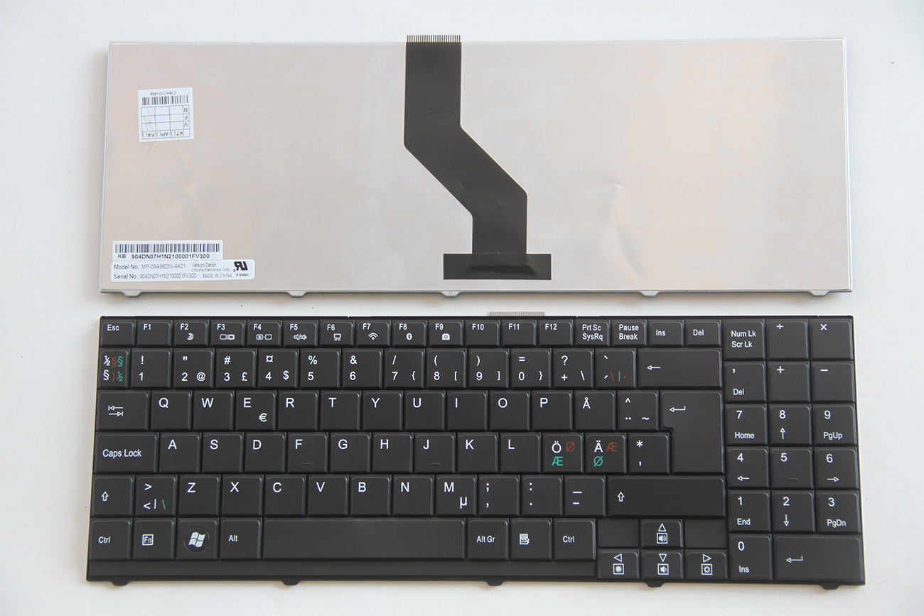 For Medion Akoya E6214 E6220 E7214 E7216 P6613 Keyboard Swedish Nordic ...