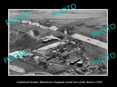 OLD 8x6 HISTORIC PHOTO CADISHEAD MANCHESTER ENGLAND DISTRICT VIEW c1930 ...