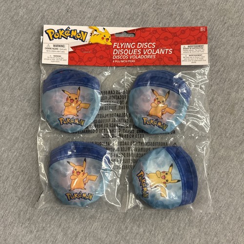 2022 Pokemon Pikachu Collapsible Flying Discs 3903036 - (4-Pack ...