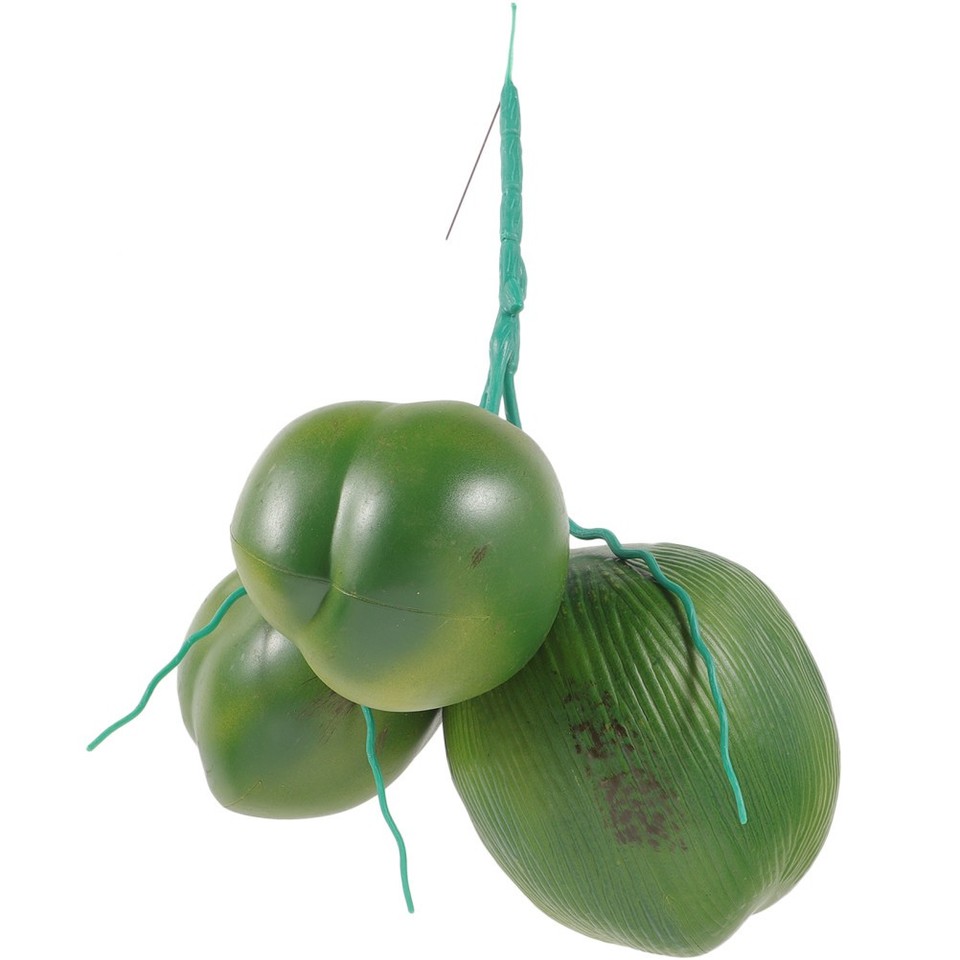 1 String Fake Fruit Models Fake Coconuts Branch Decor Artificial ...