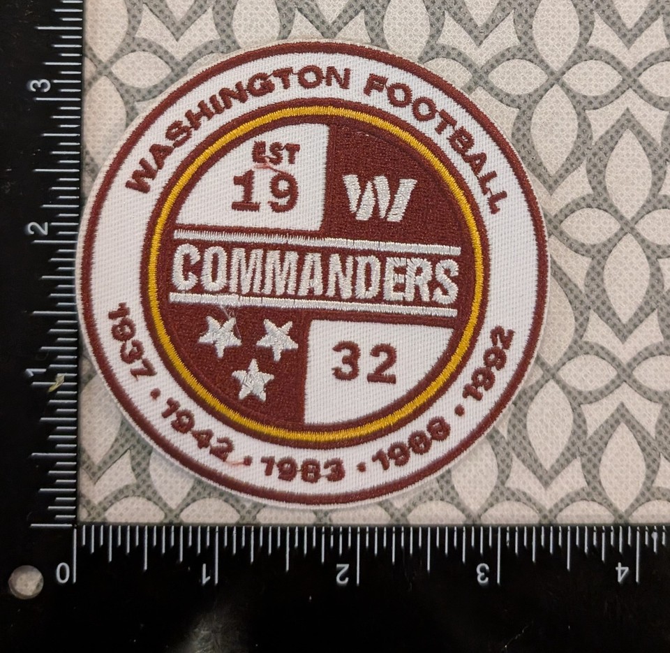 WASHINGTON COMMANDERS FOOTBALL IRON ON EMBRIODERED PATCH | eBay