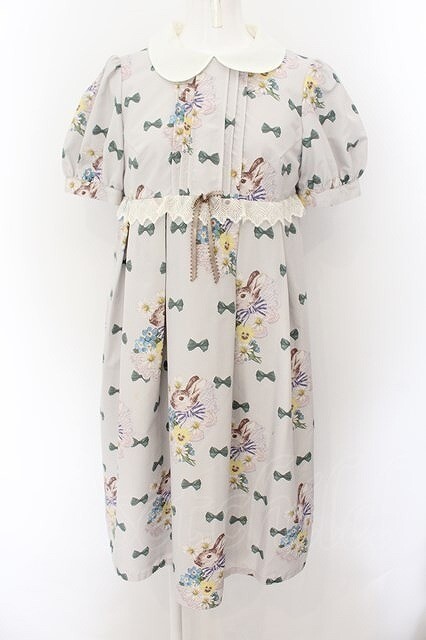 Emily Temple Cute Ribbon Puff Dress Ivory Condition - Gem
