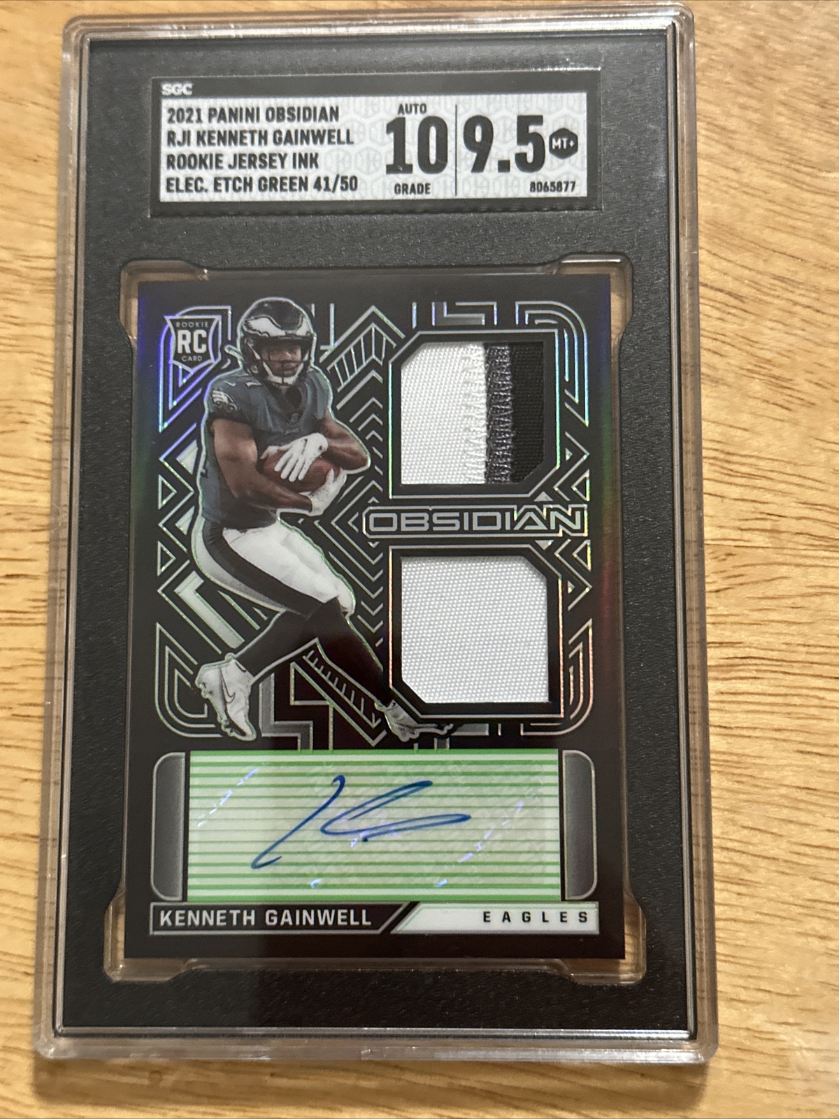 2021 Panini Obsidian - Rookie Jersey Ink Electric Etch Green #RJI-KG ...