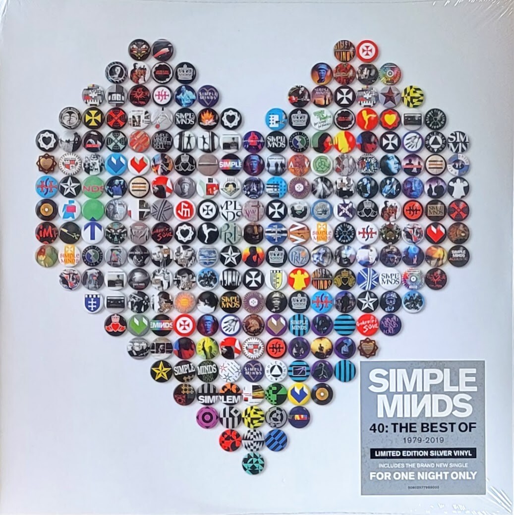 SIMPLE MINDS 40:THE BEST OF 1979-2019 - SILVER VINYL 2-LP SET " NEW ...