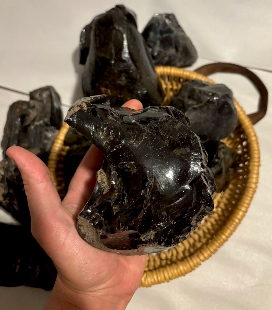 Black Obsidian Crystals Stones Raw Chunks Metaphysical Chakra Natural ...