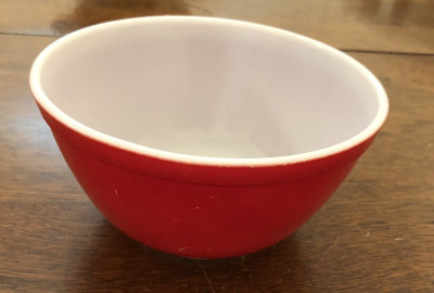 Vintage Pyrex Primary Colors Mixing Bowl 402--1 1/2 Quart--RED--Made in ...
