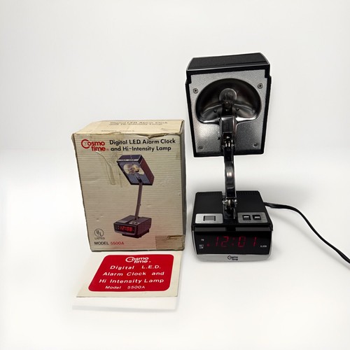 Cosmo Time Digital Alarm Clock and High Intensity Lamp Model 5500A ...
